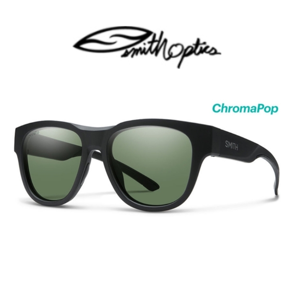 SMITH | Accessories | Smith Rounder Matte Black Chromapop Polarized ...